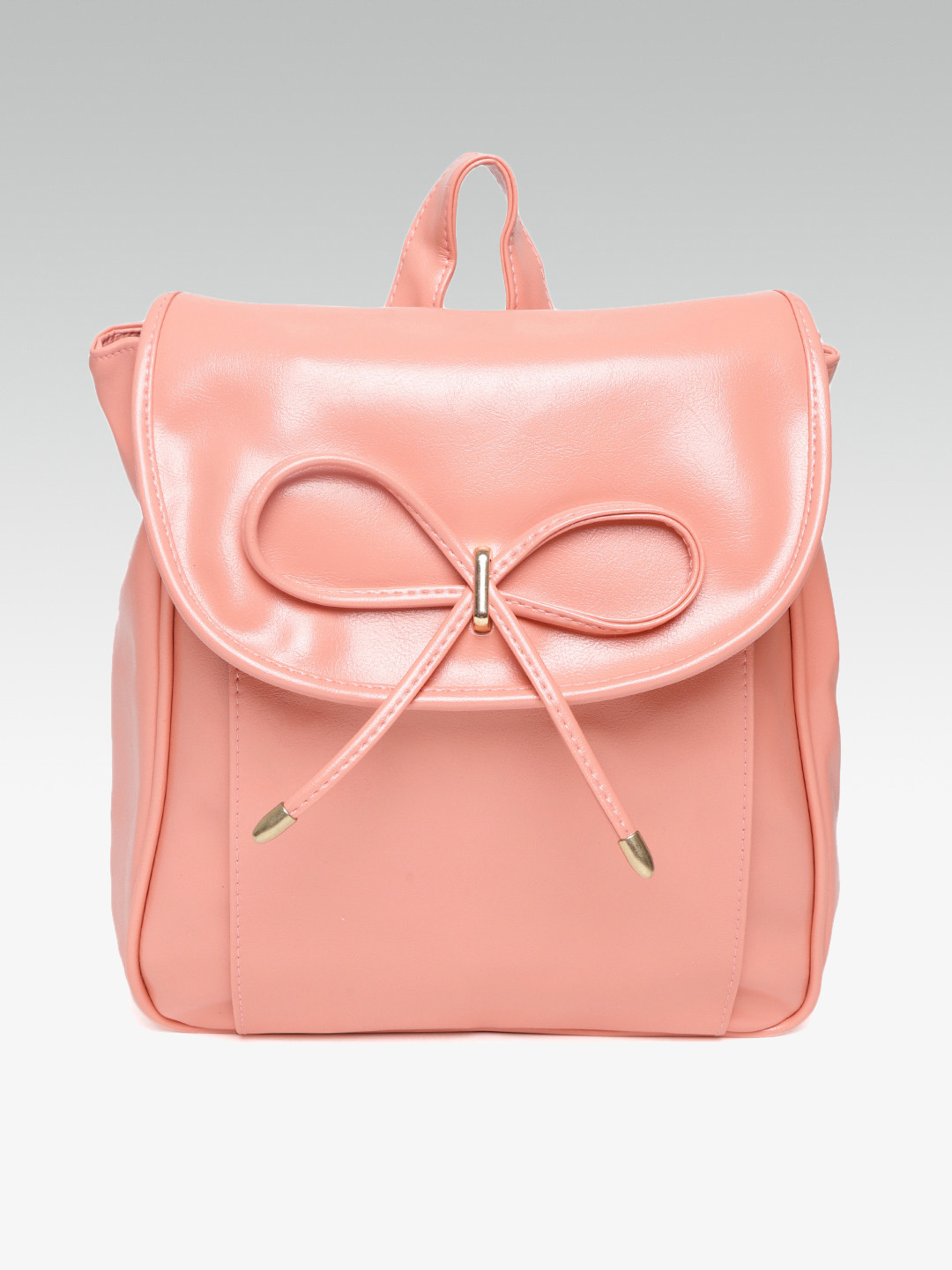 Buy 20Dresses Women Peach Coloured Solid Backpack - Backpacks for Women ...