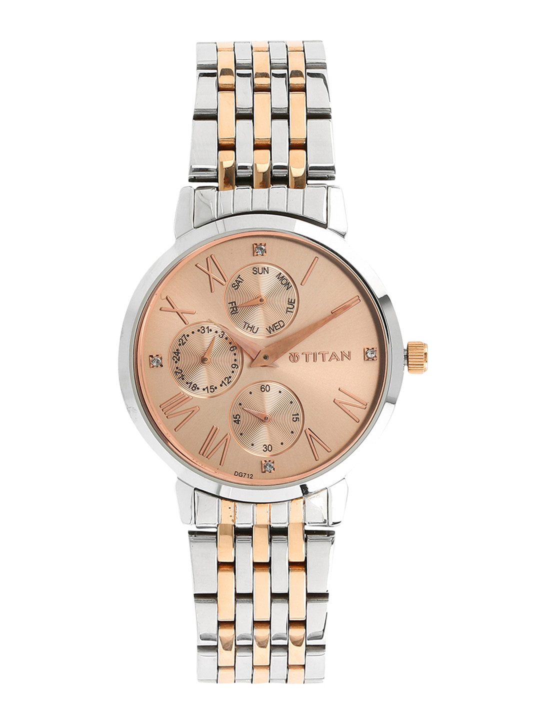 Buy Titan Workwear Women Rose Gold Analogue Watch NL2569KM02 - Watches ...