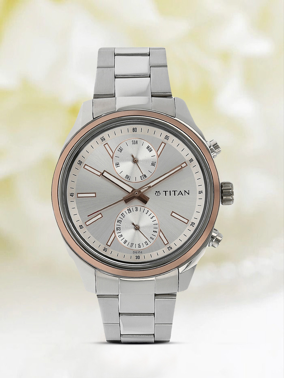 Buy Titan Workwear Men Silver Analogue Watch NL1733KM02 - Watches for ...