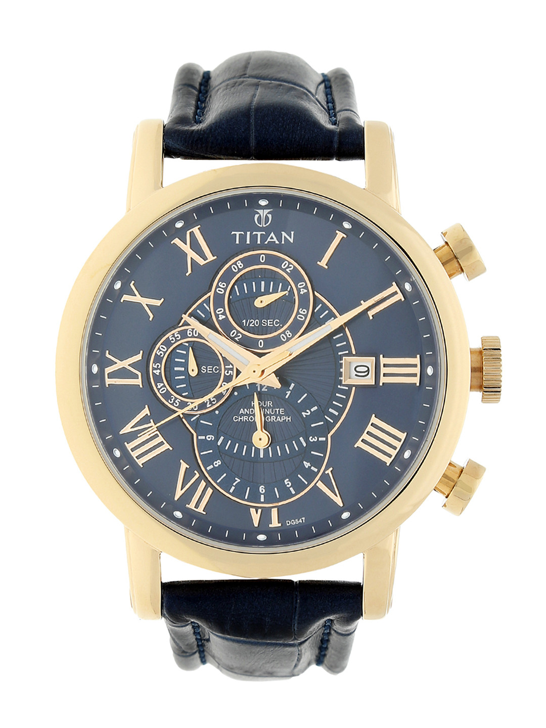 Buy Titan Titan Classique Men Blue Analogue Watch NL9234WL02 - Watches ...