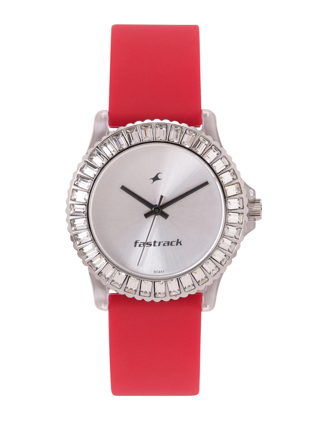 Buy Fastrack Women Embellished Analogue Watch NK9827PP08 Silver 6546661 ...