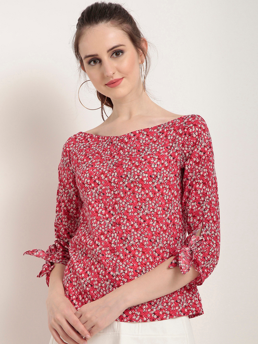 Buy RARE Women Red Printed Top - Tops for Women 6553008 | Myntra