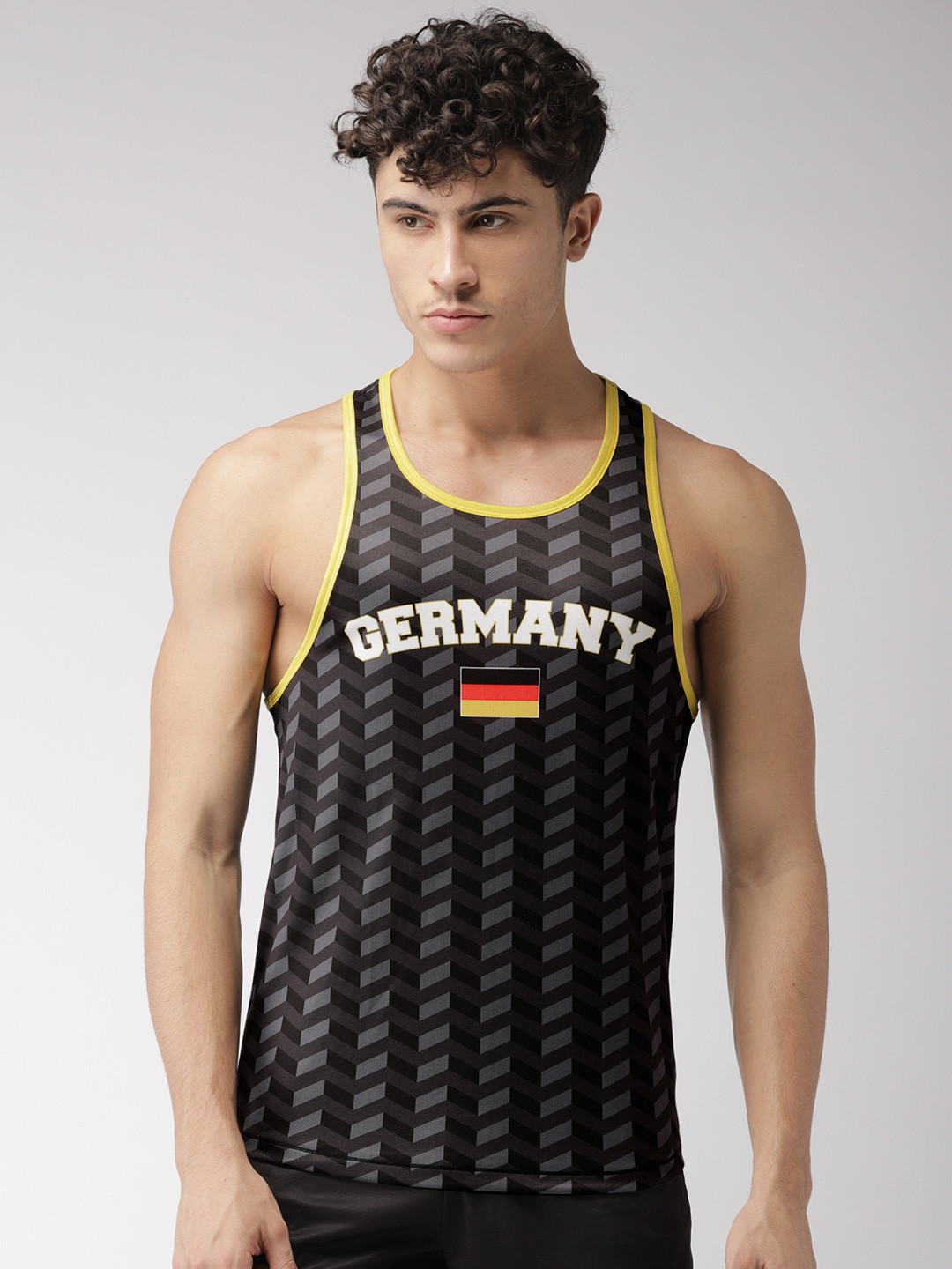 Buy 2GO Black Printed Germany Football Team Inspired Innerwear Vest ...