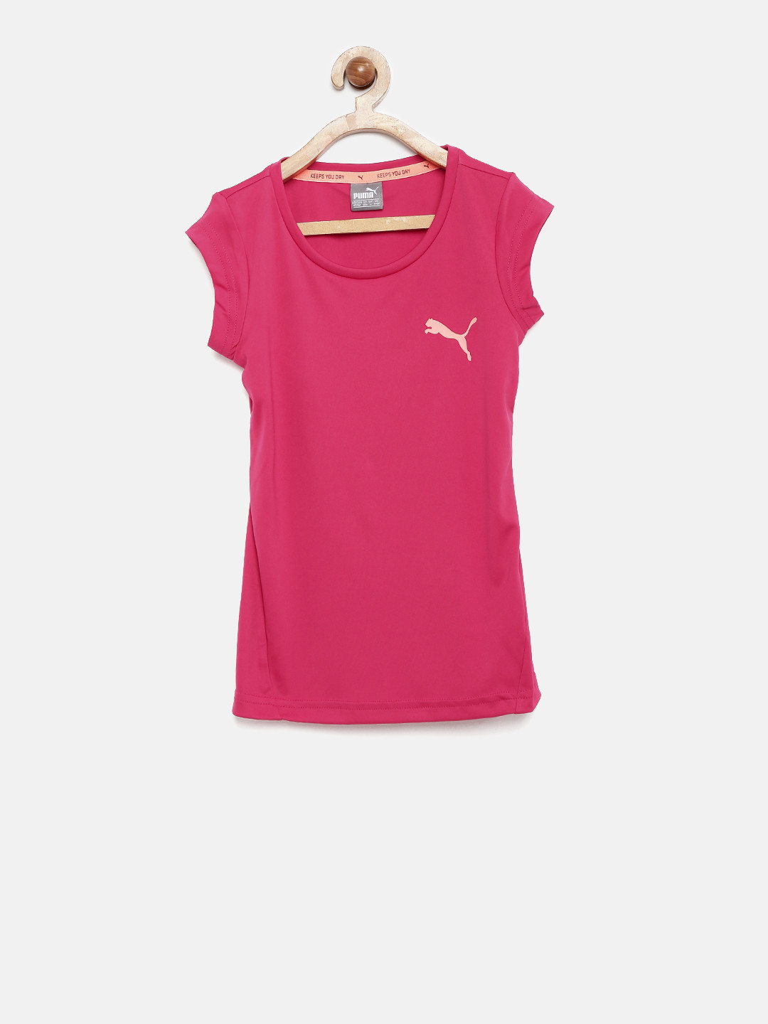 Buy Puma Girls Pink Active DryCell T Shirt - Tops for Girls 6613480 ...