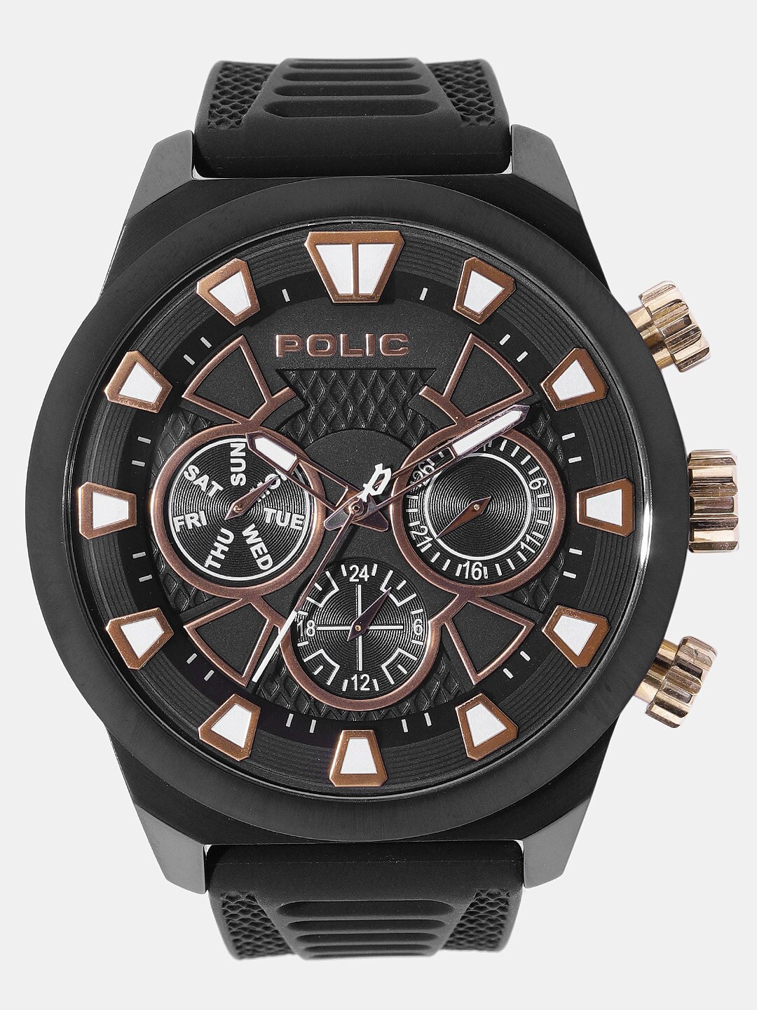 Buy Police Men Black Multifunction Watch PL14801JSB02P_BBD1 - Watches ...