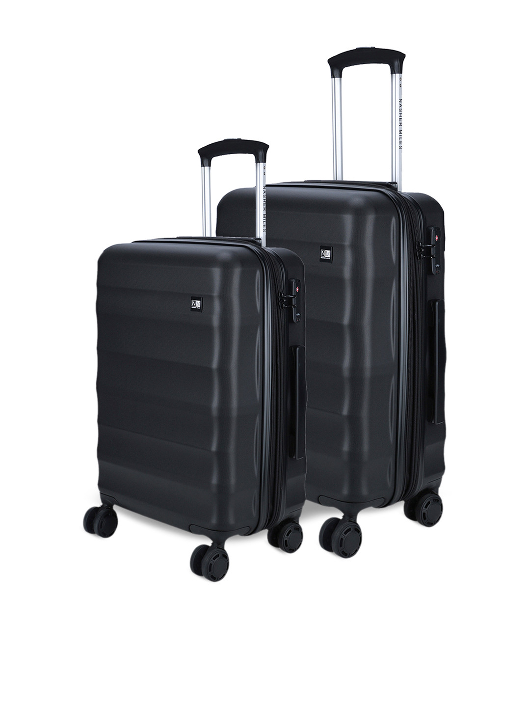 Buy Nasher Miles Pack Of 2 Rome Hard Sided Trolley Bags 55 Cm & 65 Cm ...