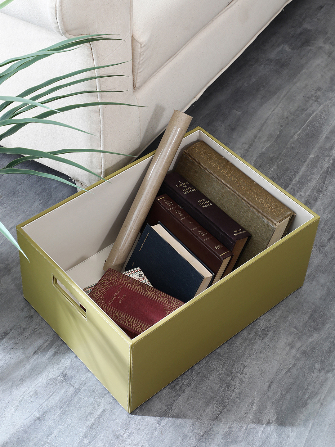 Buy Pure Home & Living Brown Multipurpose Open Storage Box - Organisers ...