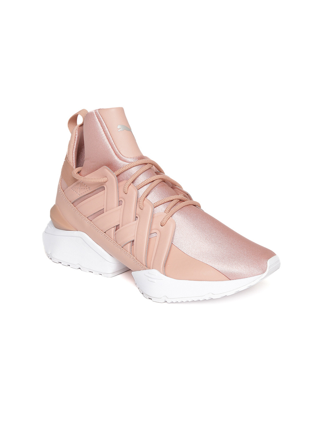 Buy Puma Women Pink Solid Textile Mid Top Sneakers - Casual Shoes for ...