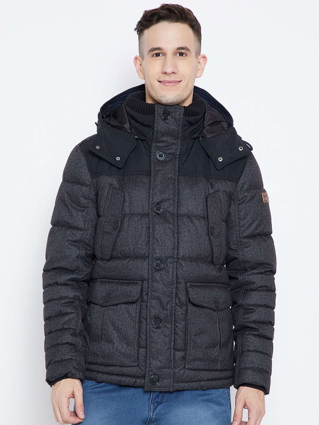 Buy Tom Tailor Men Black Solid Bomber Jacket - Jackets for Men 6744670 ...