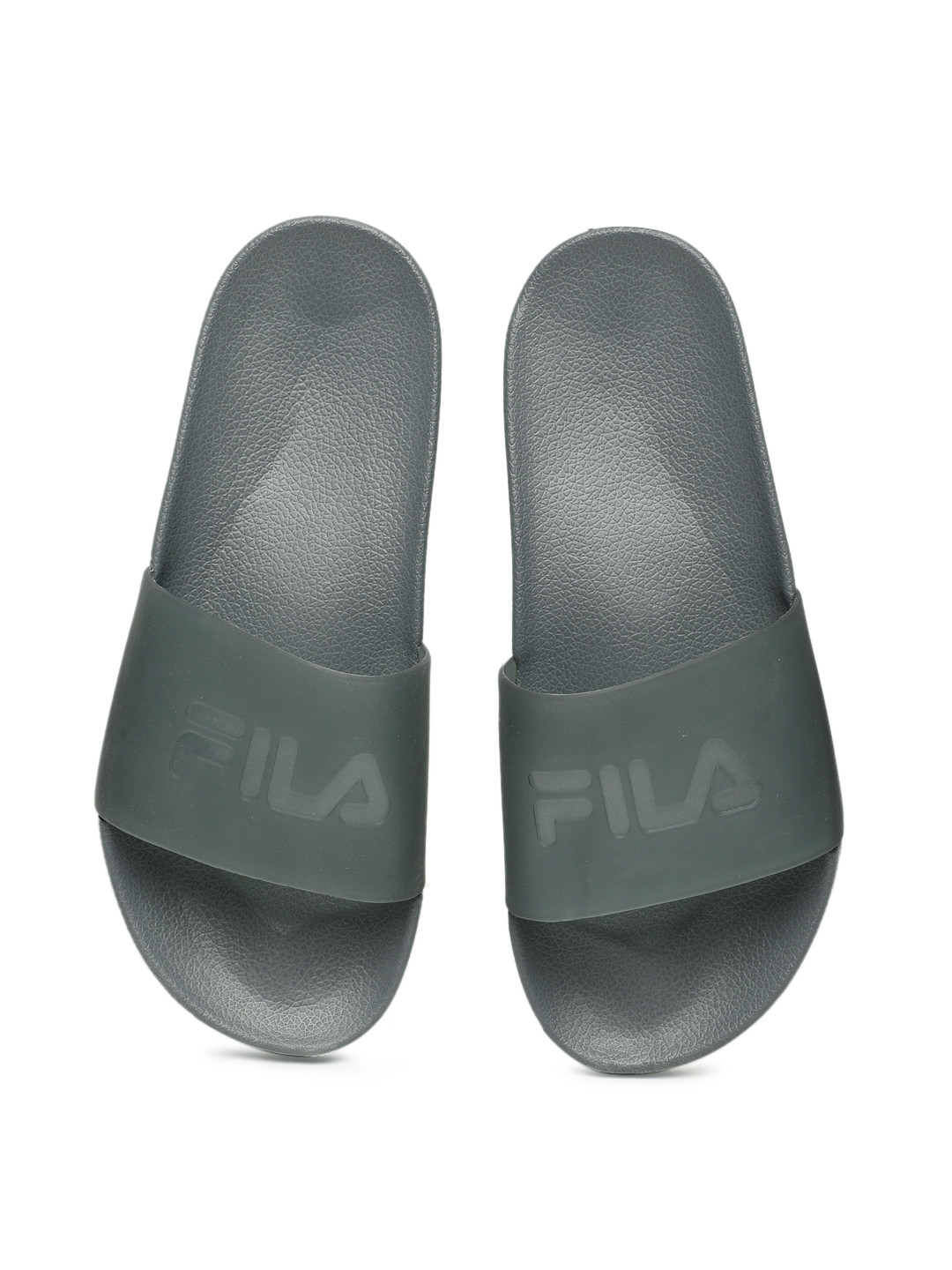 Buy FILA Women Grey Solid DRIFTER MOLDED Sliders - Flip Flops for Women ...