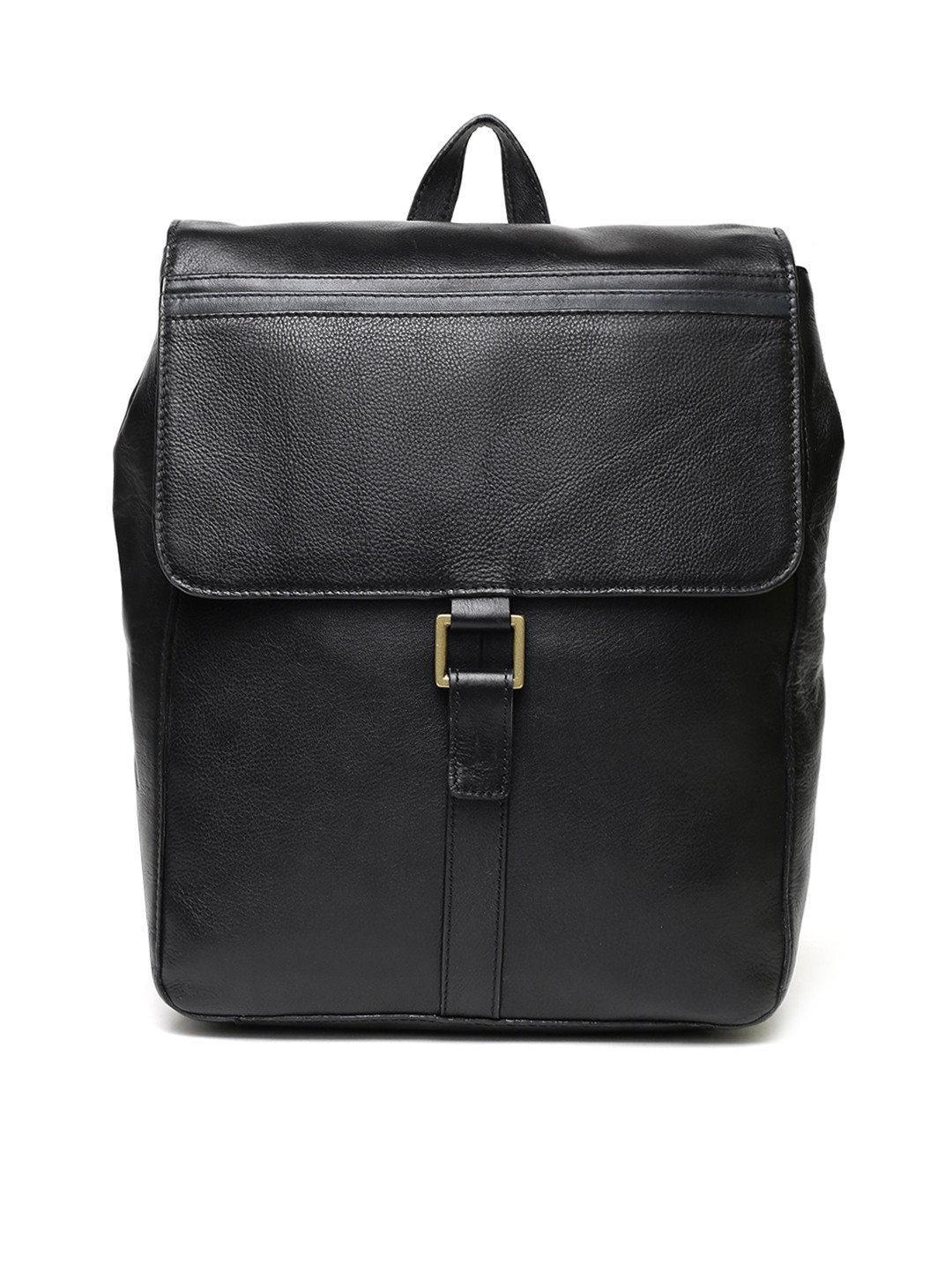 Buy Hidesign Men Black Leather Solid Backpack - Backpacks for Men ...