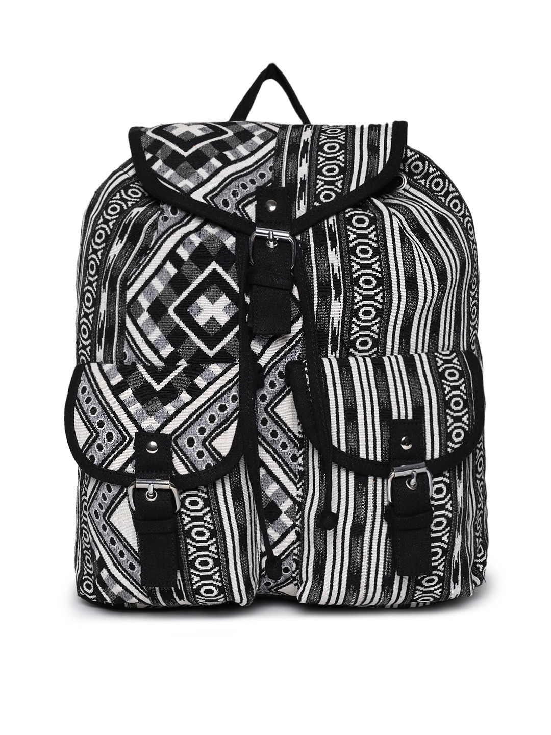 Buy People Women Black & White Backpack - Backpacks for Women 6799162 ...