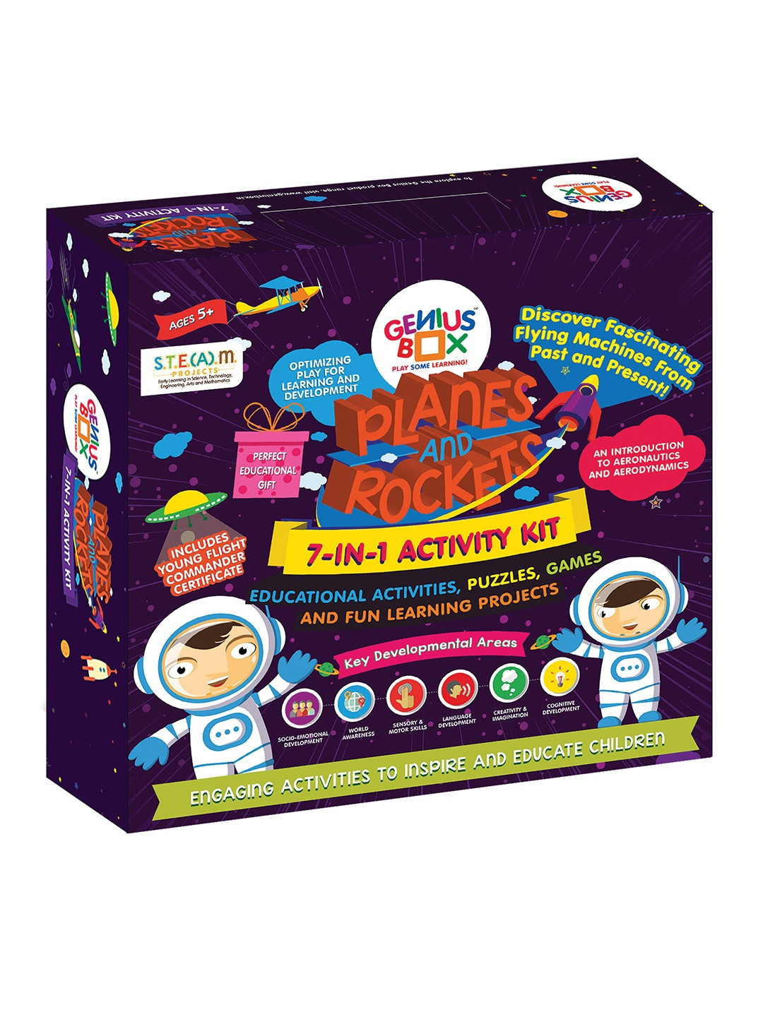 Buy Genius Box Educational Planes And Rocket Activity Kit - Learning ...