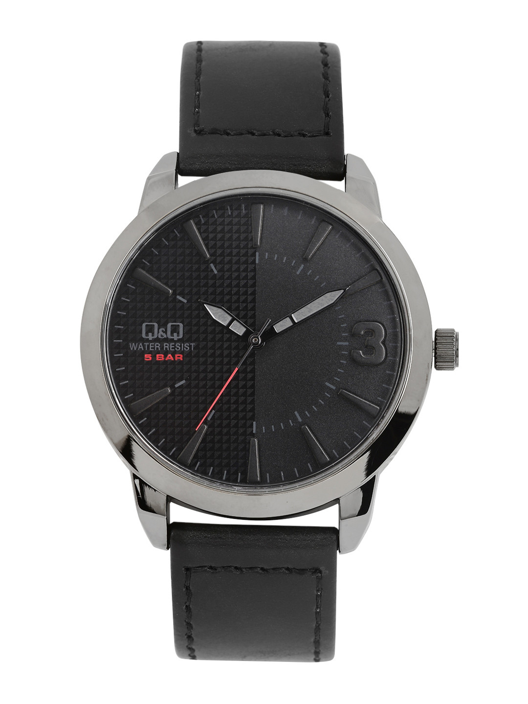 Buy Q&Q Men Black Analogue Watch QA98J502Y - Watches for Men 6814782 ...