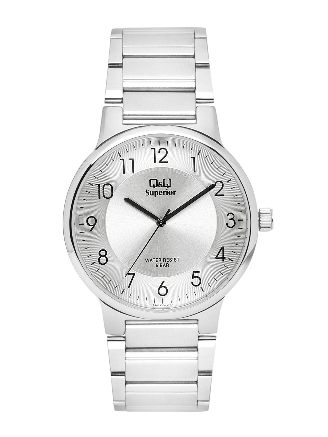Buy Q&Q Men Silver Toned Analogue Watch S282J204Y - Watches for Men ...