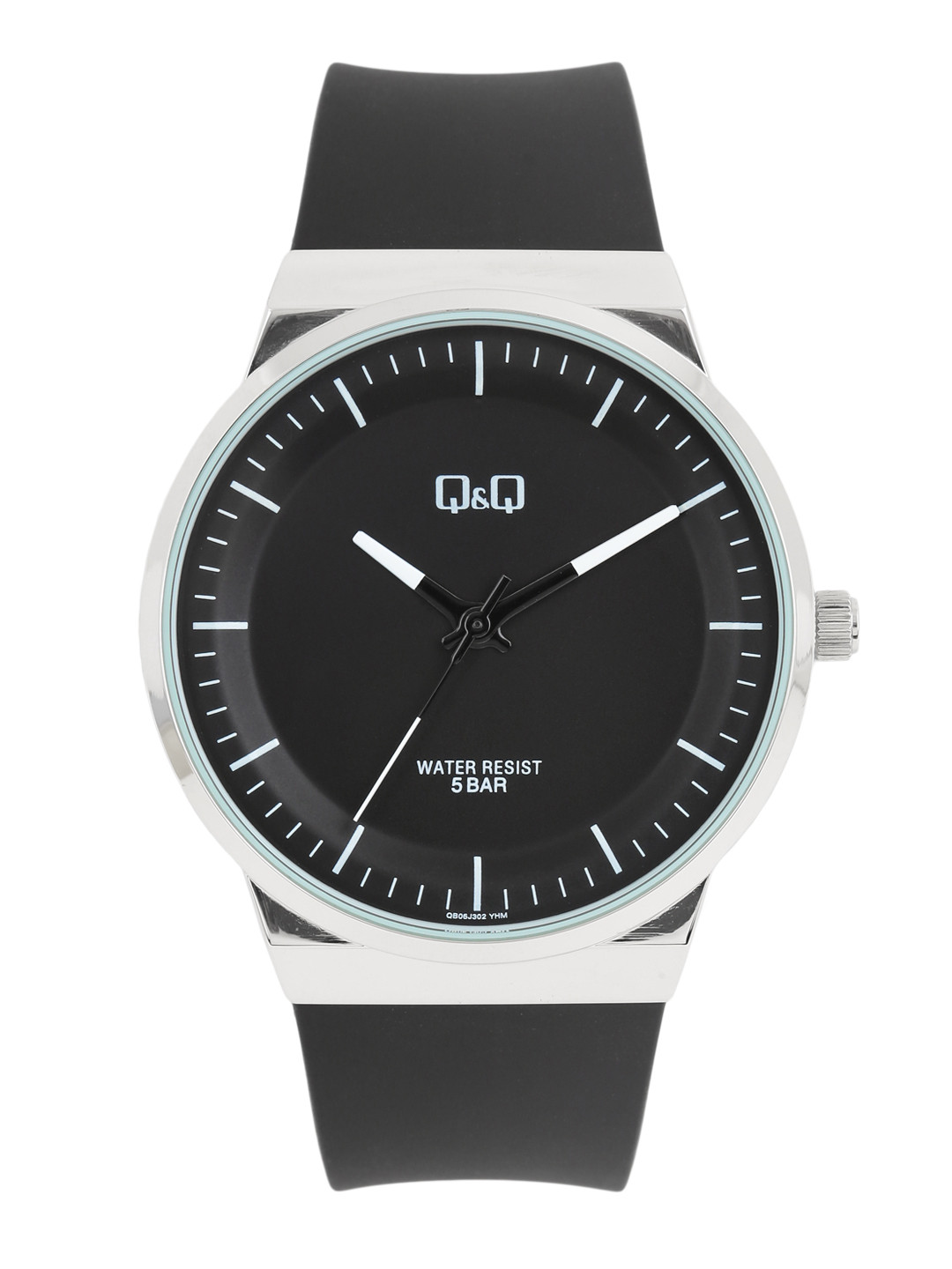 Buy Q&Q Men Black Analogue Watch QB06J302Y - Watches for Men 6814833 ...