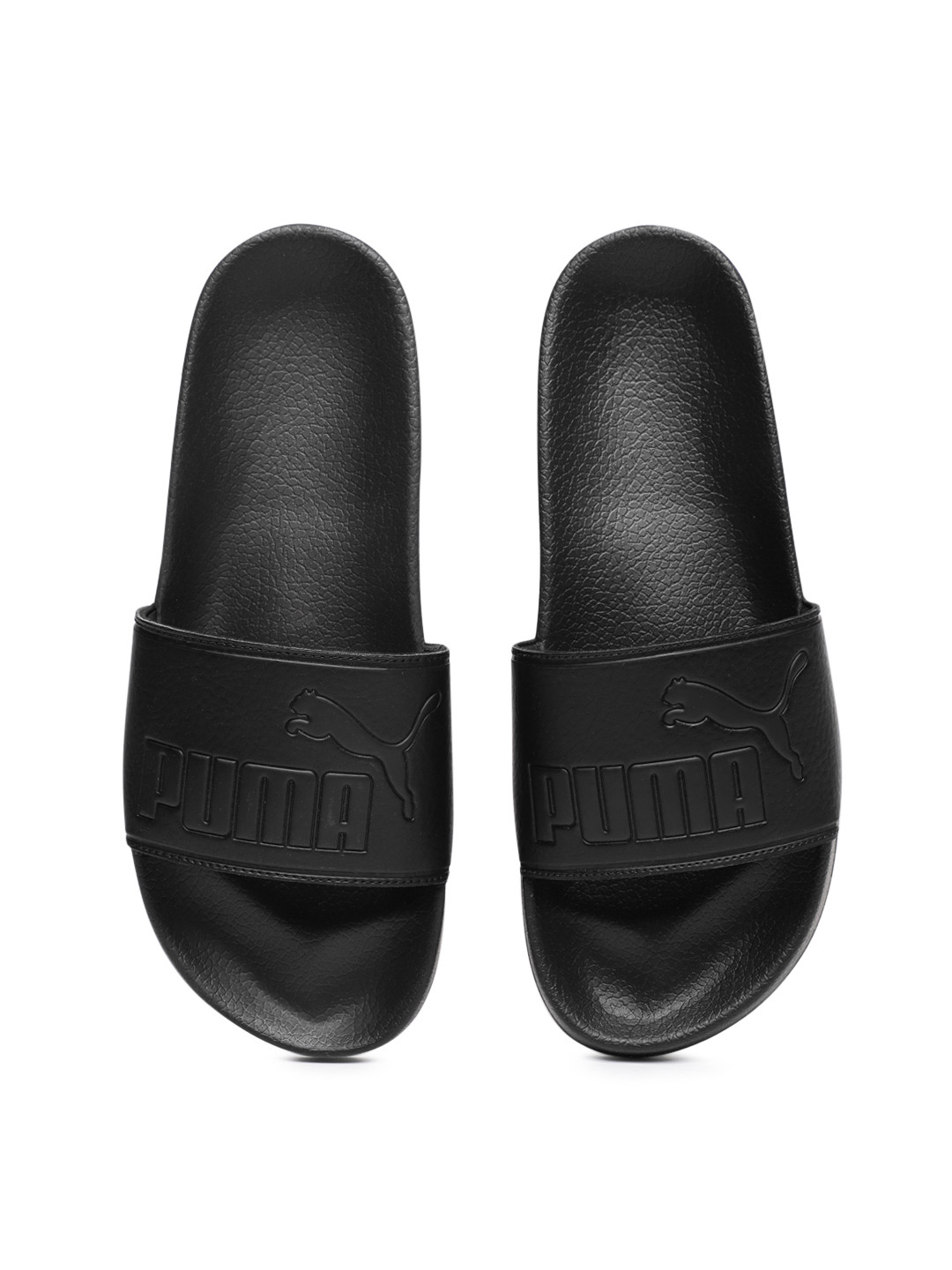 Buy Puma Men Black Solid Sliders - Flip Flops for Men 6816007 | Myntra
