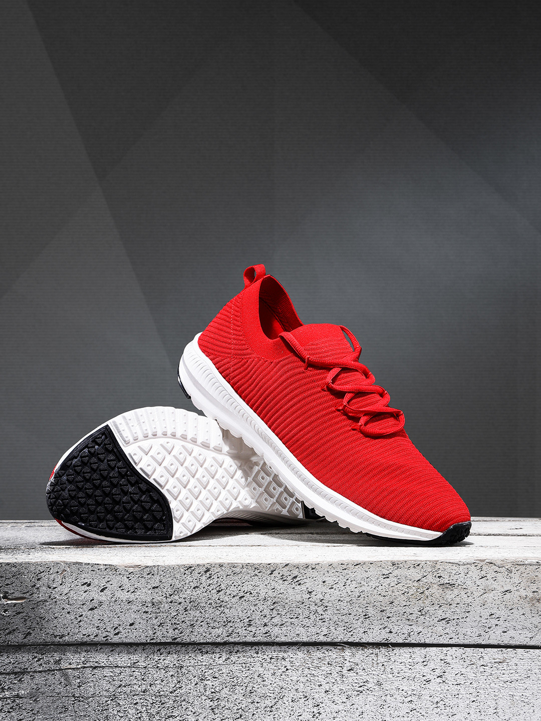 Buy HRX By Hrithik Roshan Men Red Soft Walk Sneakers - Casual Shoes for ...