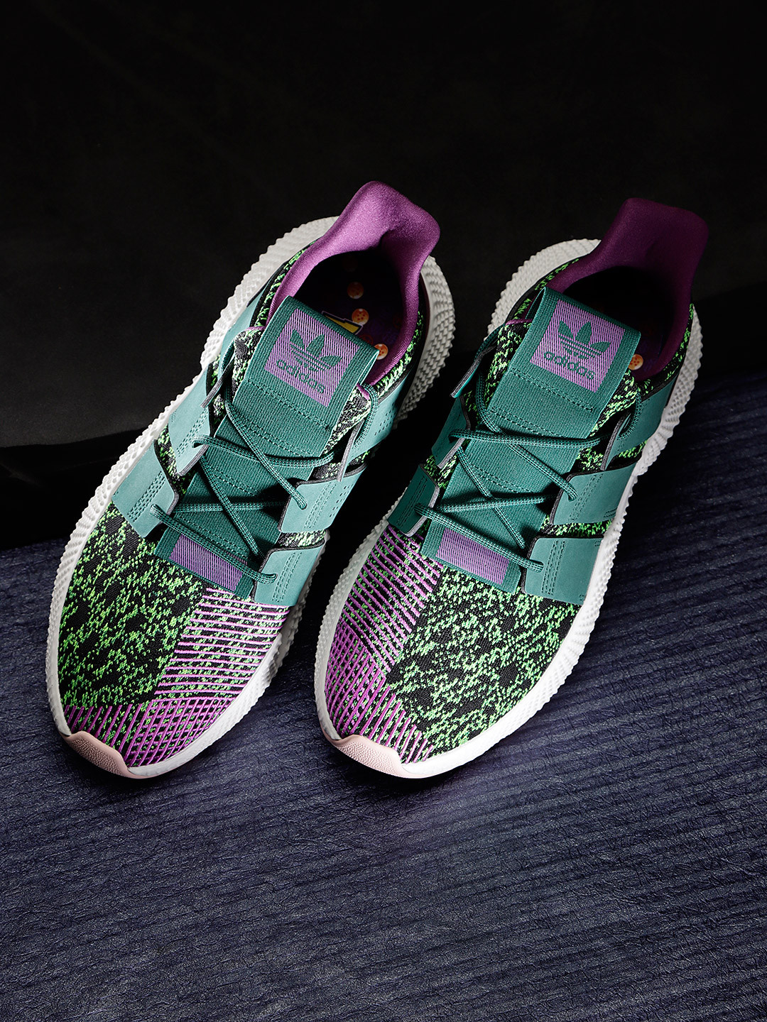 Buy ADIDAS Originals Men Green & Black Prophere Patterned Running Shoes ...