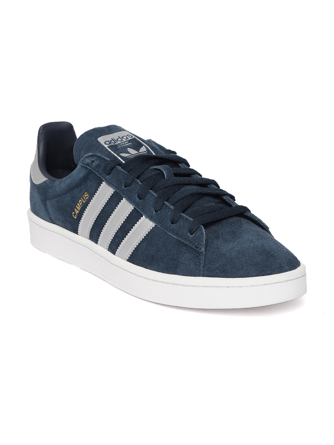 Buy Adidas Originals Men Navy Campus Nubuck Leather Sneakers - Casual ...