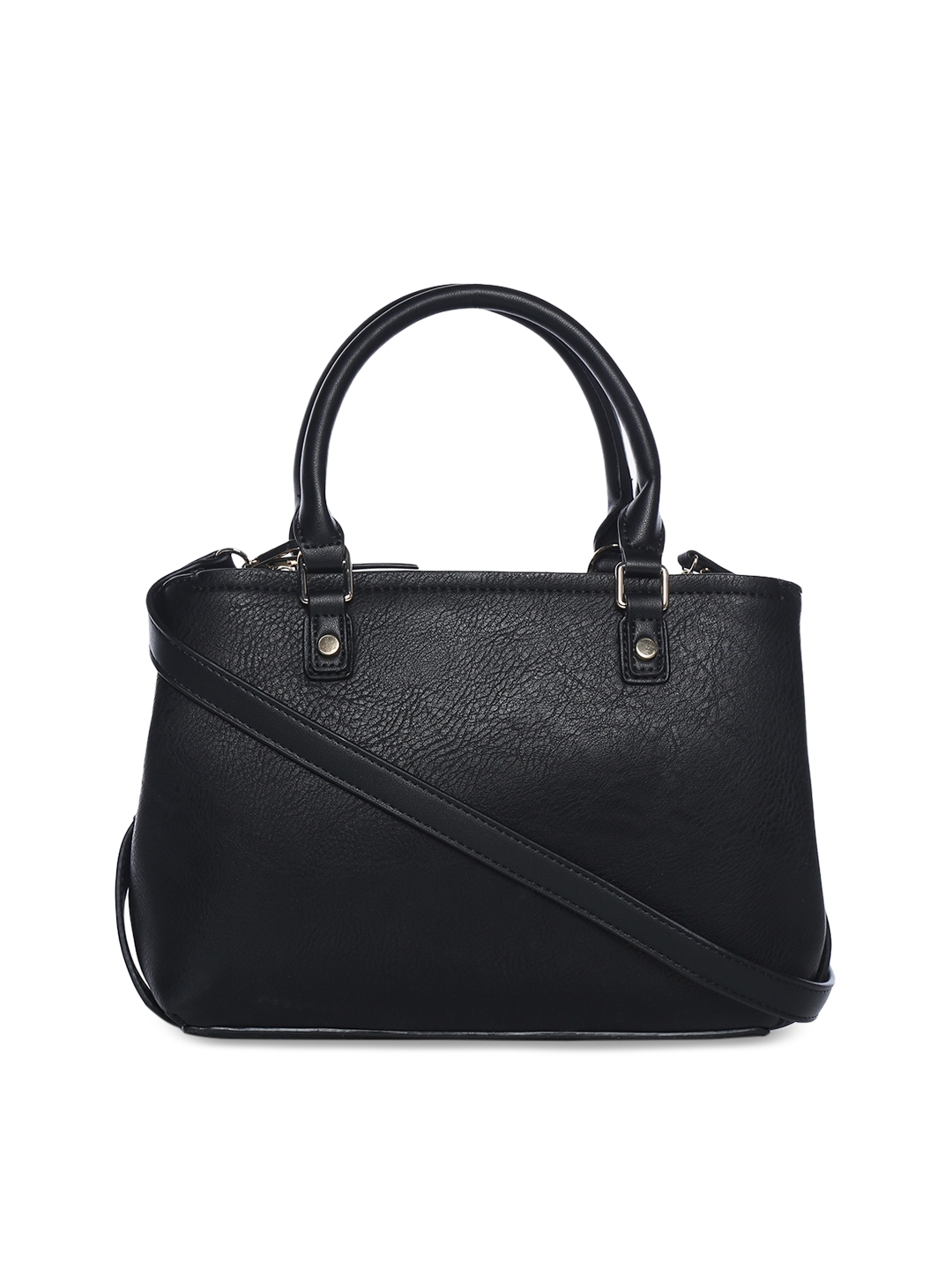Buy Forever New Black Solid Handheld Bag - Handbags for Women 6846147 ...