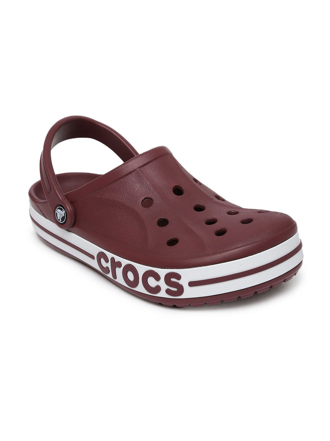Buy Crocs Unisex Maroon Bayaband Clogs - Flip Flops for Unisex 6862871 ...
