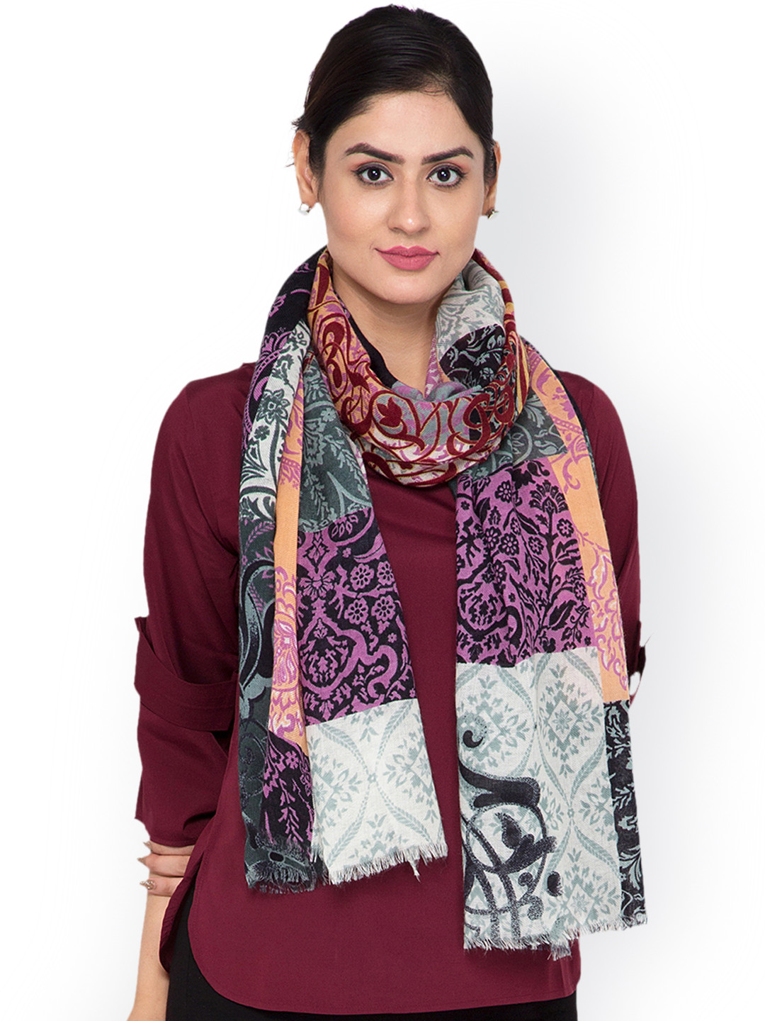 Buy SHINGORA Women Multicoloured Printed Stole - Stoles for Women ...