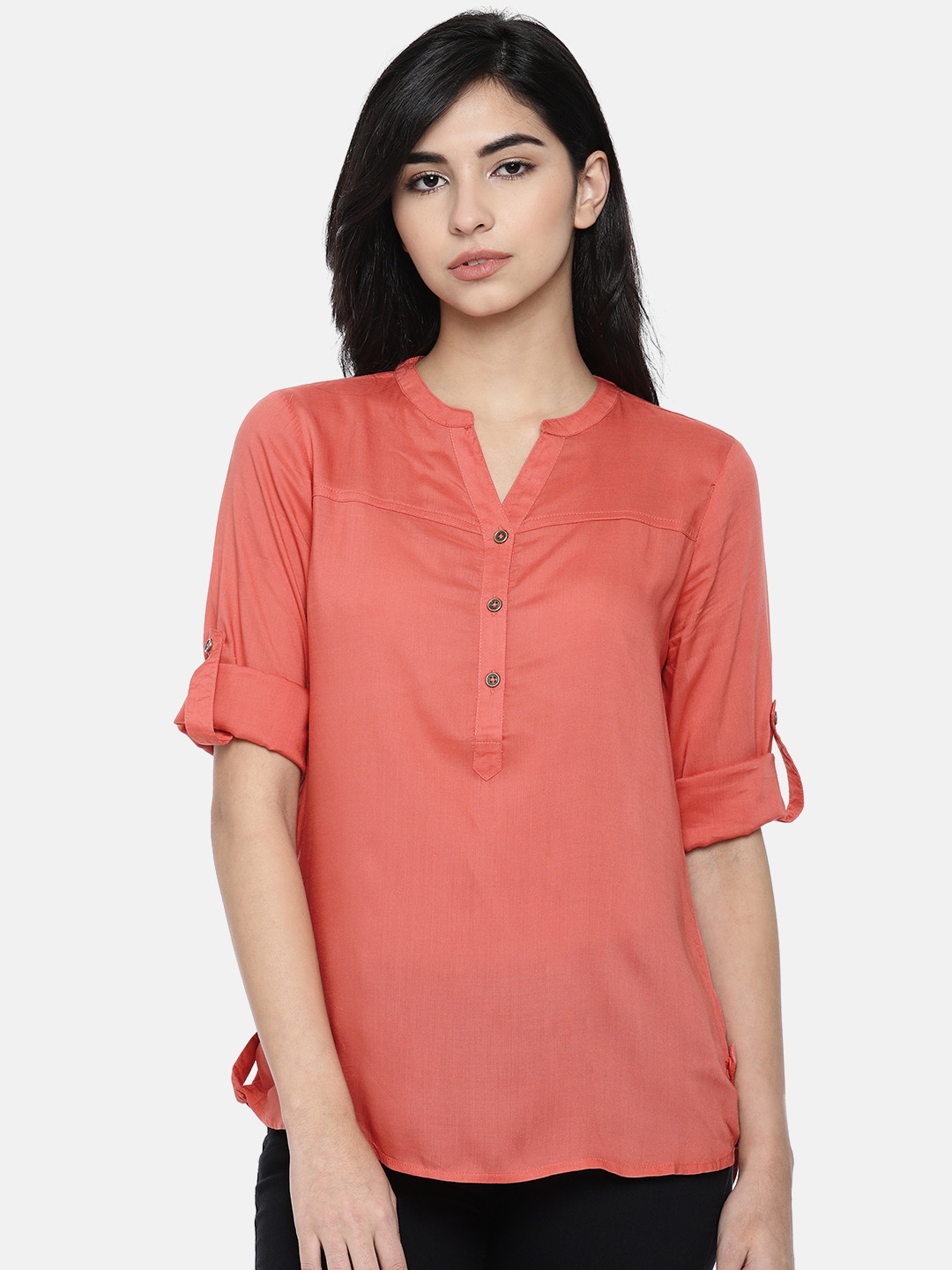 Buy Bossini Women Pink Solid Top - Tops for Women 6919301 | Myntra
