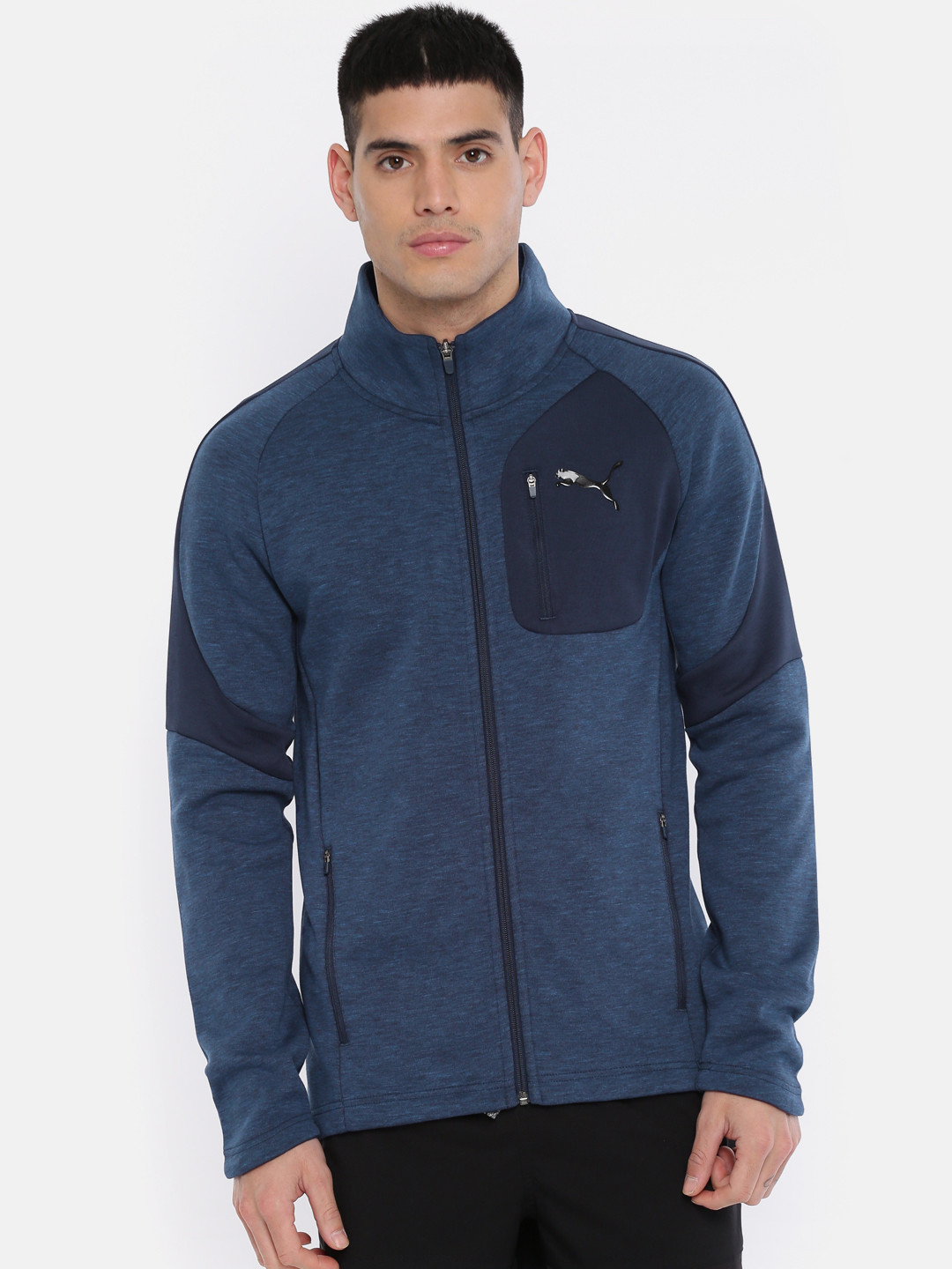 Buy Puma Navy Blue Evostripe Track Jacket - Jackets for Men 6936213 ...