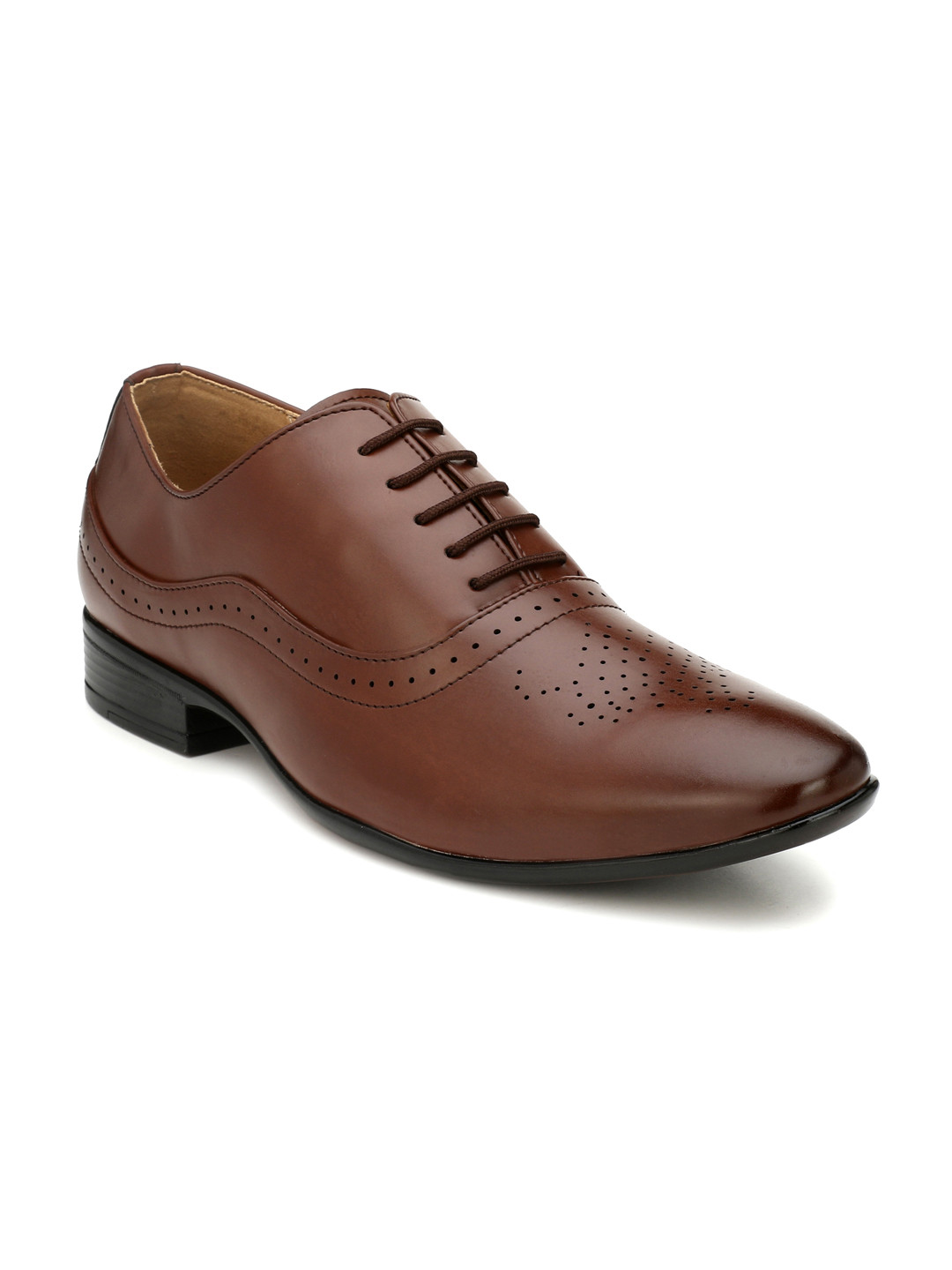 Buy Derby Men Brown Formal Oxfords - Formal Shoes for Men 6941784 | Myntra