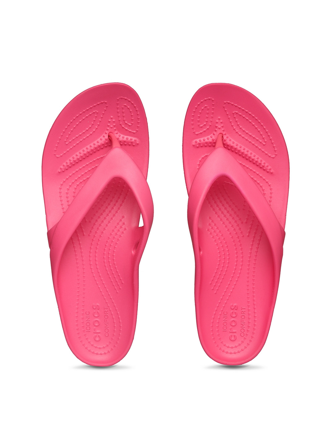 Buy Crocs Kadee Women Pink Solid Thong Flip Flops - Flip Flops for ...