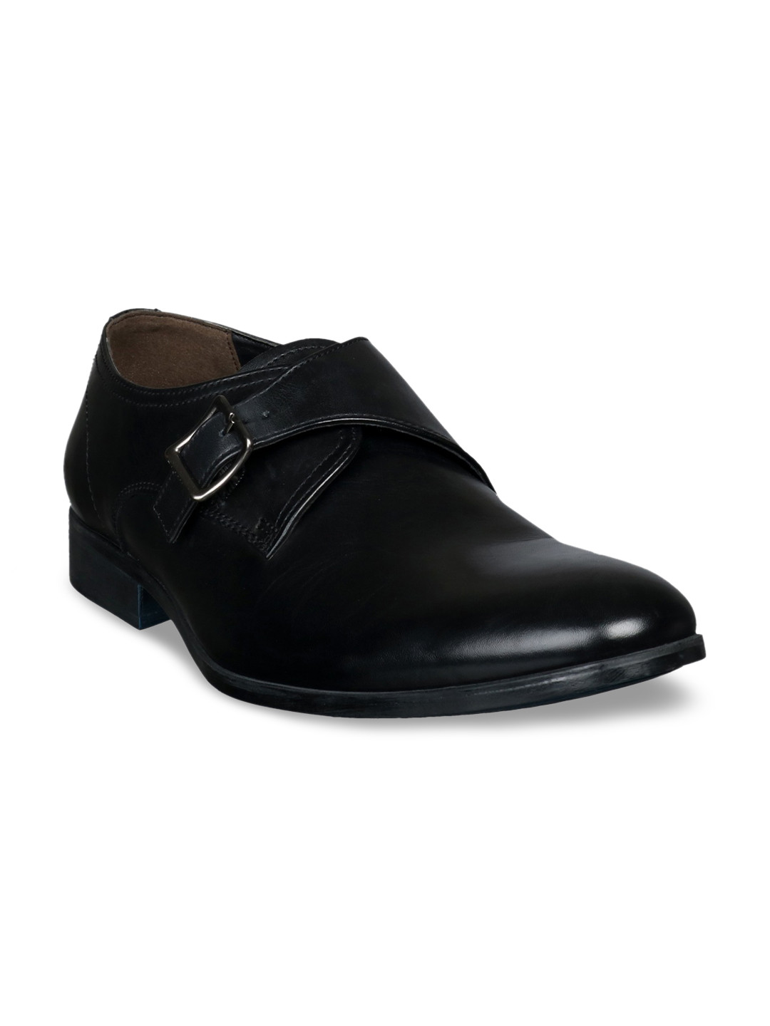 Buy Clarks Men Black Leather Monk Shoes - Formal Shoes for Men 6945233 ...