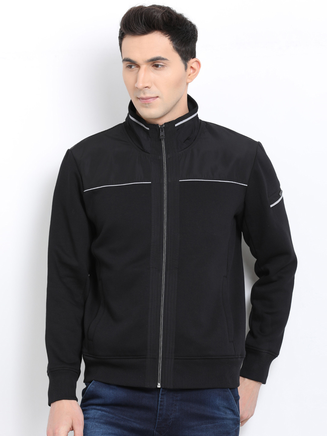 Buy T Base Men Black Solid Bomber Jacket - Jackets for Men 6958971 | Myntra