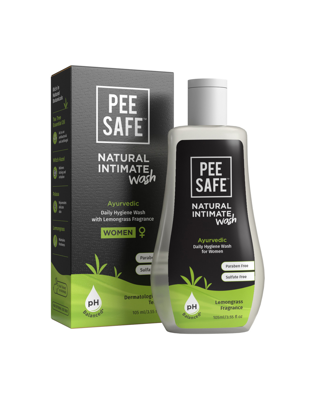 Buy Pee Safe Women Natural Intimate Wash 105 Ml - Feminine Hygiene for ...