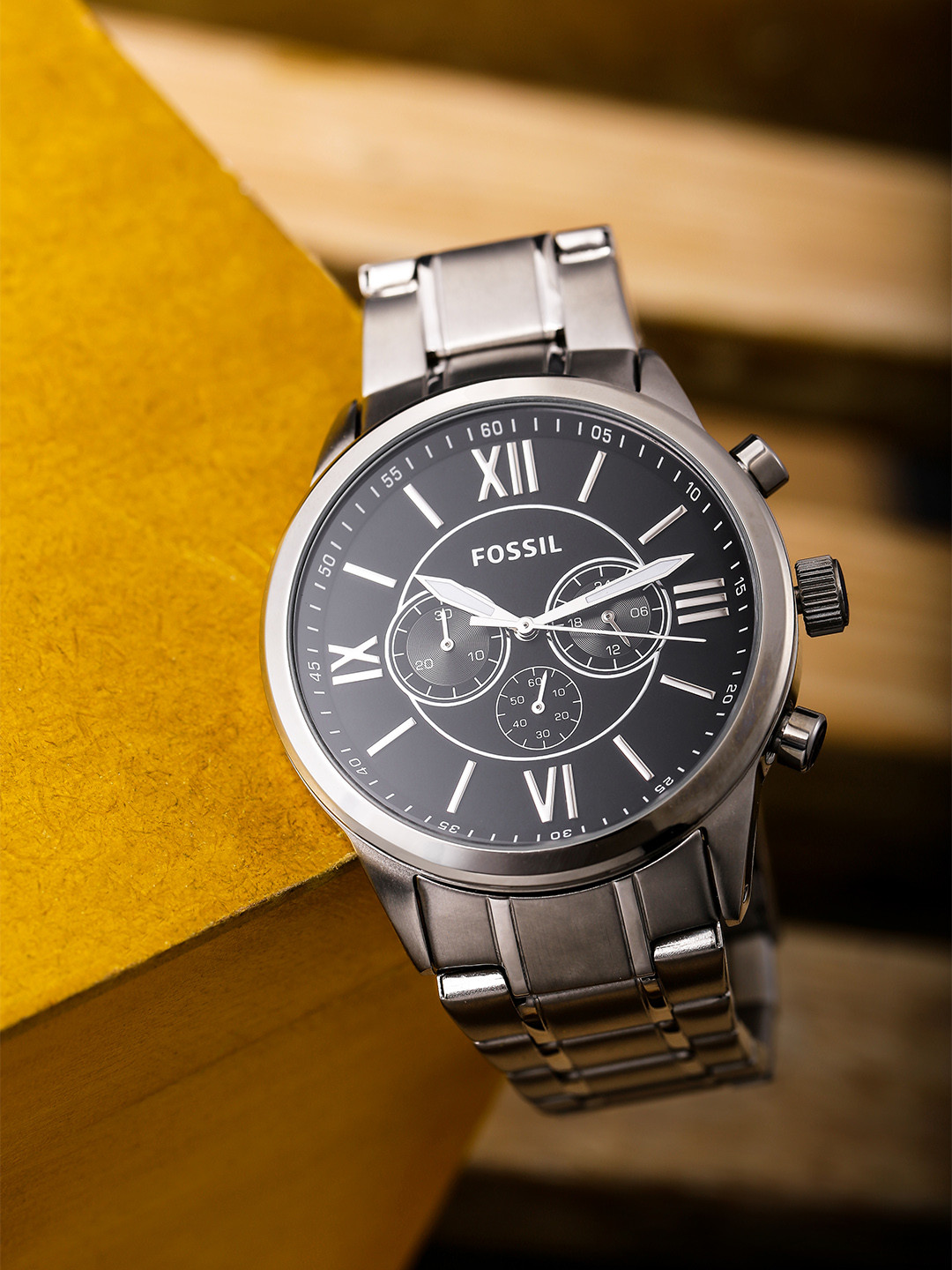 Buy Fossil Men Black Chronograph Watch BQ1125_OR - Watches for Men ...