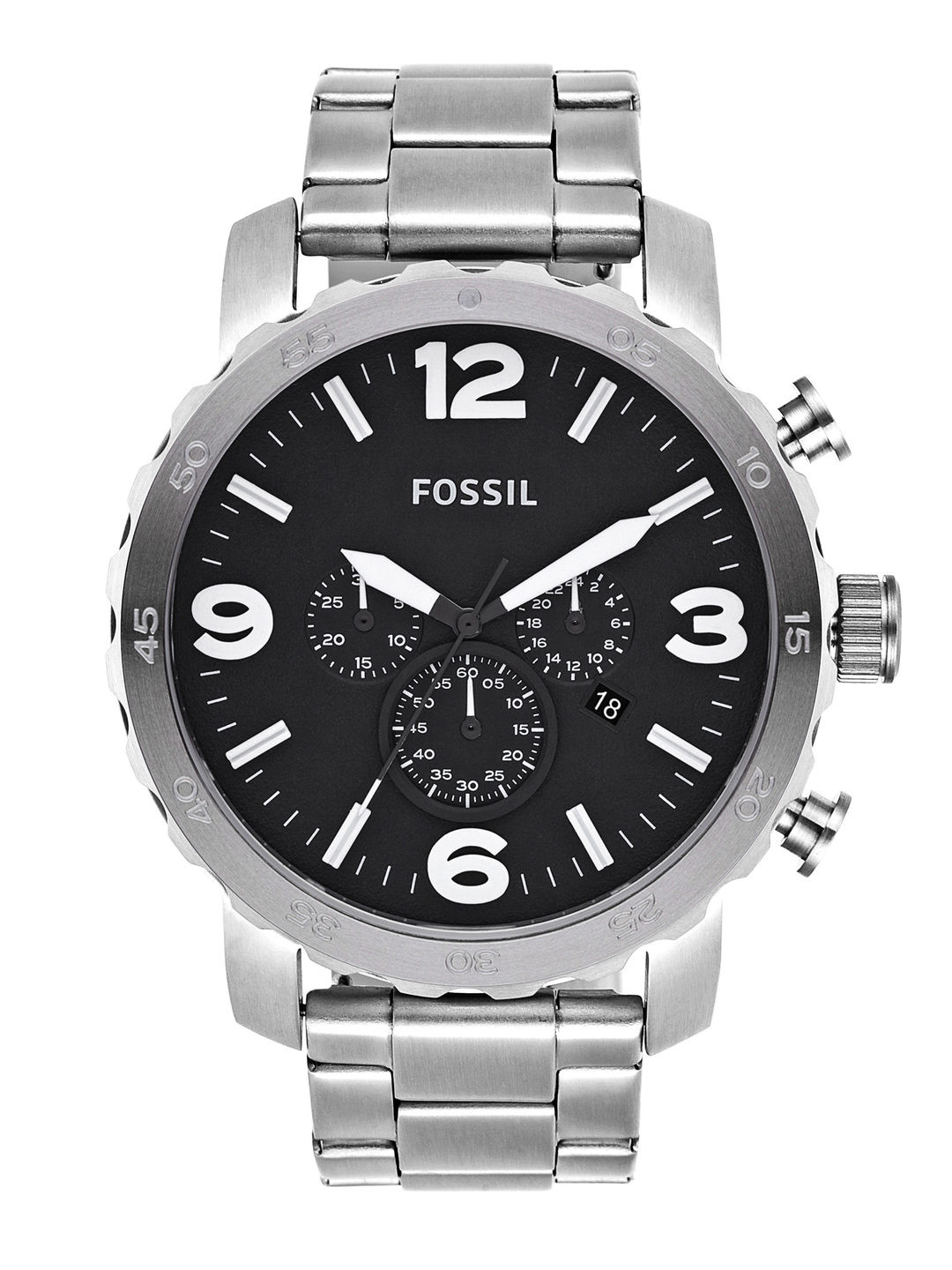 Buy Fossil NATE Men Black Analogue Watch JR1353 - Watches for Men ...