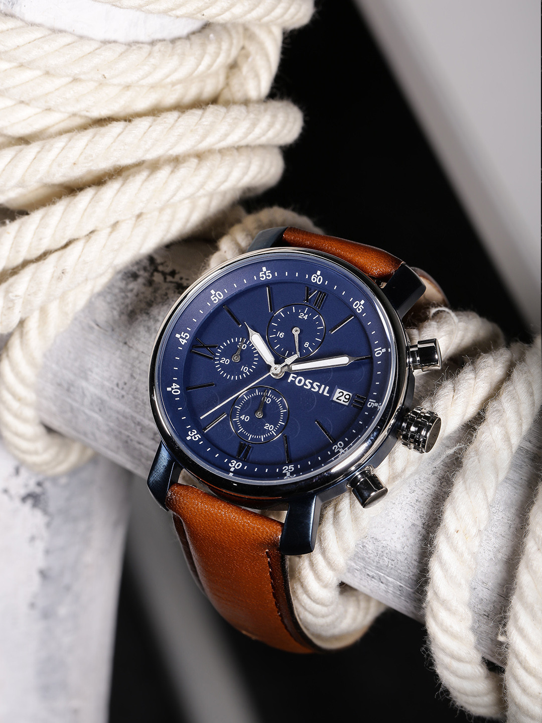 Buy Fossil Men Blue Analogue Watch BQ2163_OR - Watches for Men 6973235 ...