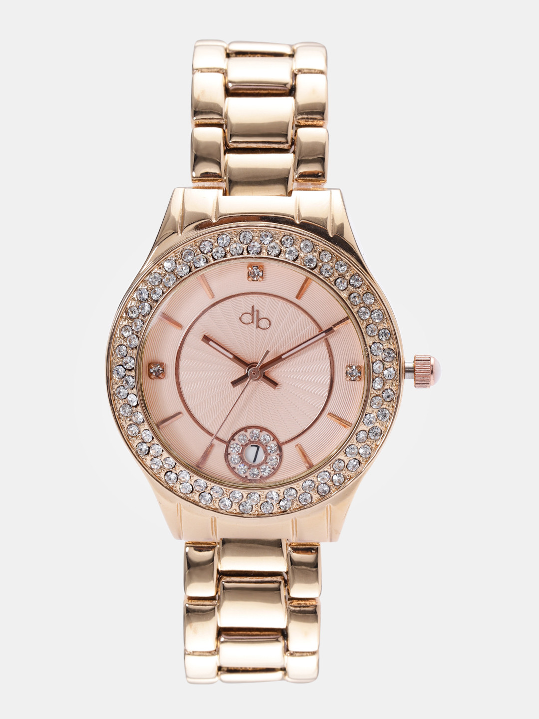 Buy DressBerry Women Peach Coloured Analogue Watch S005 B - Watches for ...