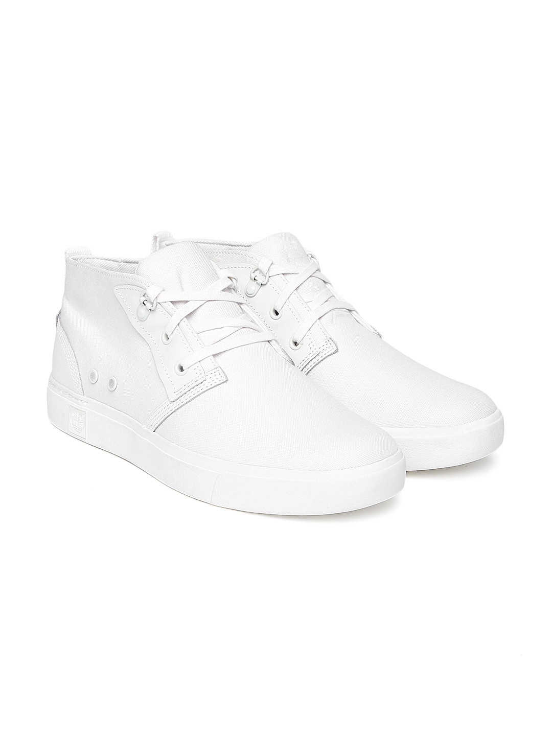 Buy Timberland Women White Solid AMHERST DSRT BT Mid Top Sneakers ...