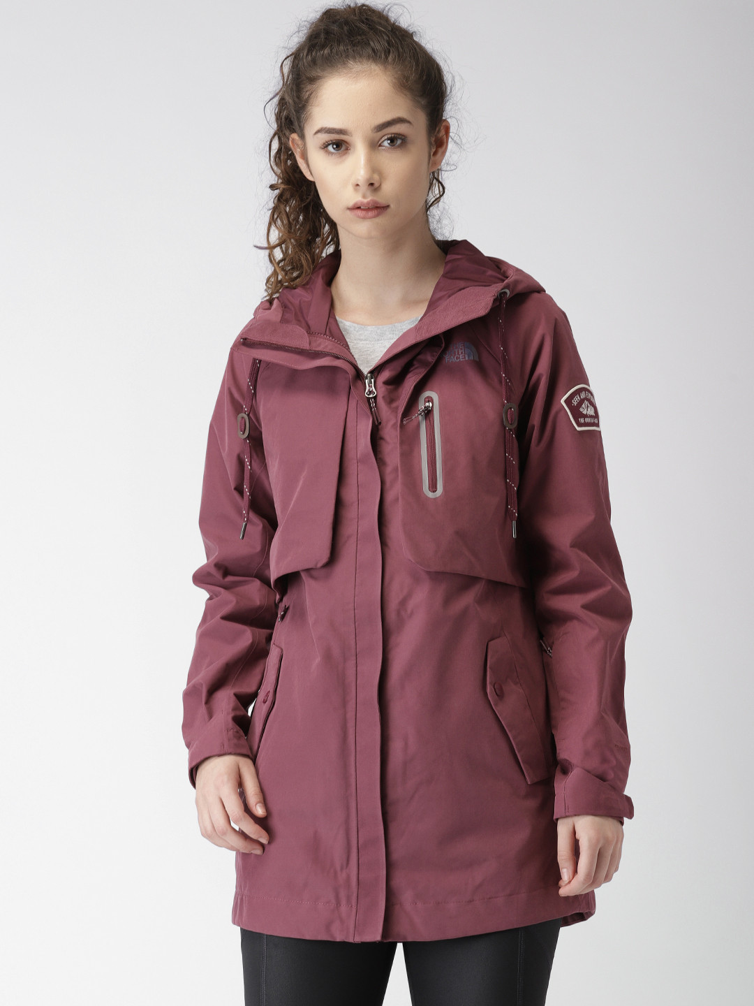 Buy The North Face Women Violet NORTHERN LIGHTS RAIN PARKA Jacket ...
