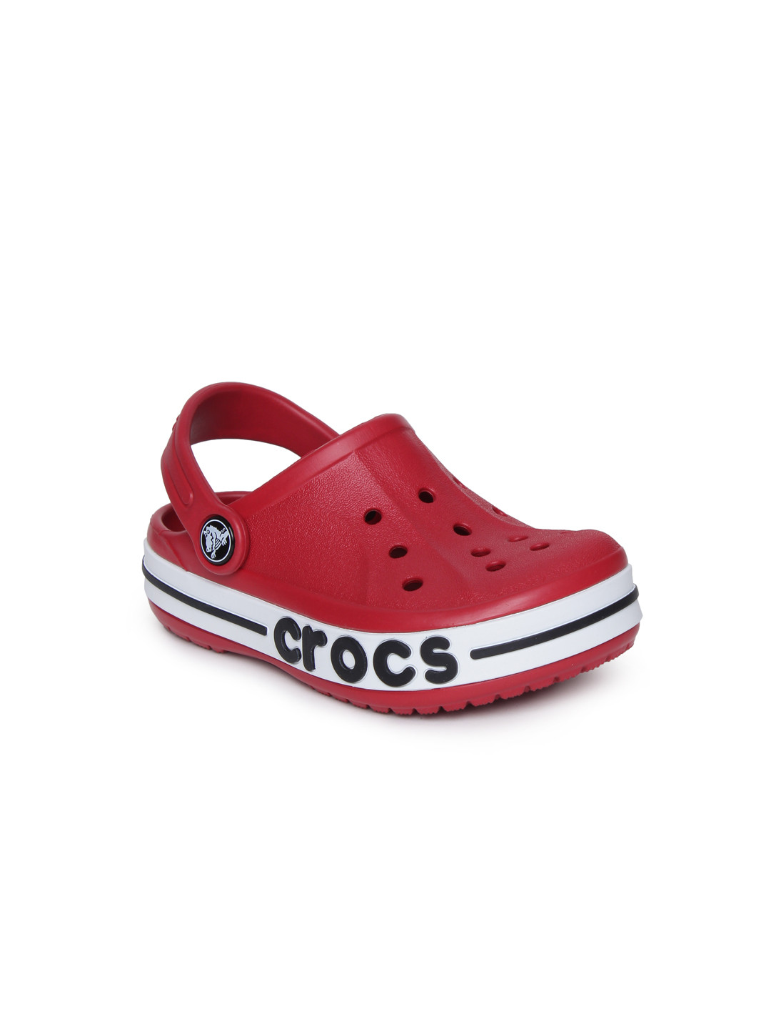 Buy Crocs Kids Red & White Clogs - Flip Flops for Unisex Kids 7027483 ...