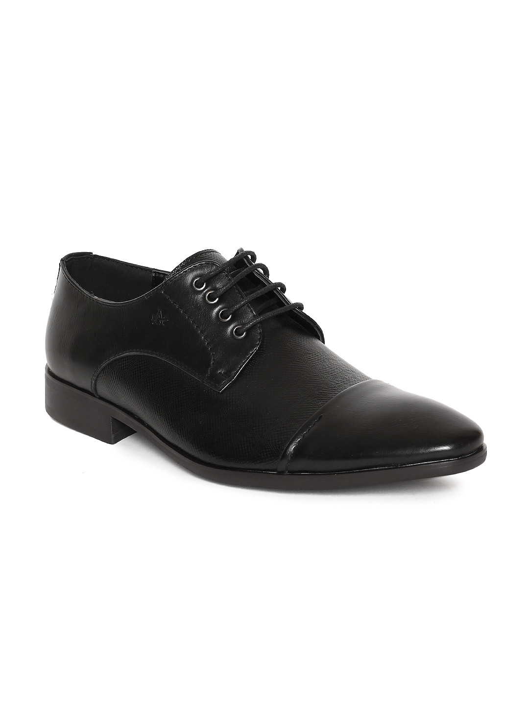 Buy Arrow Men Black Kenny Leather Formal Derbys - Formal Shoes for Men ...
