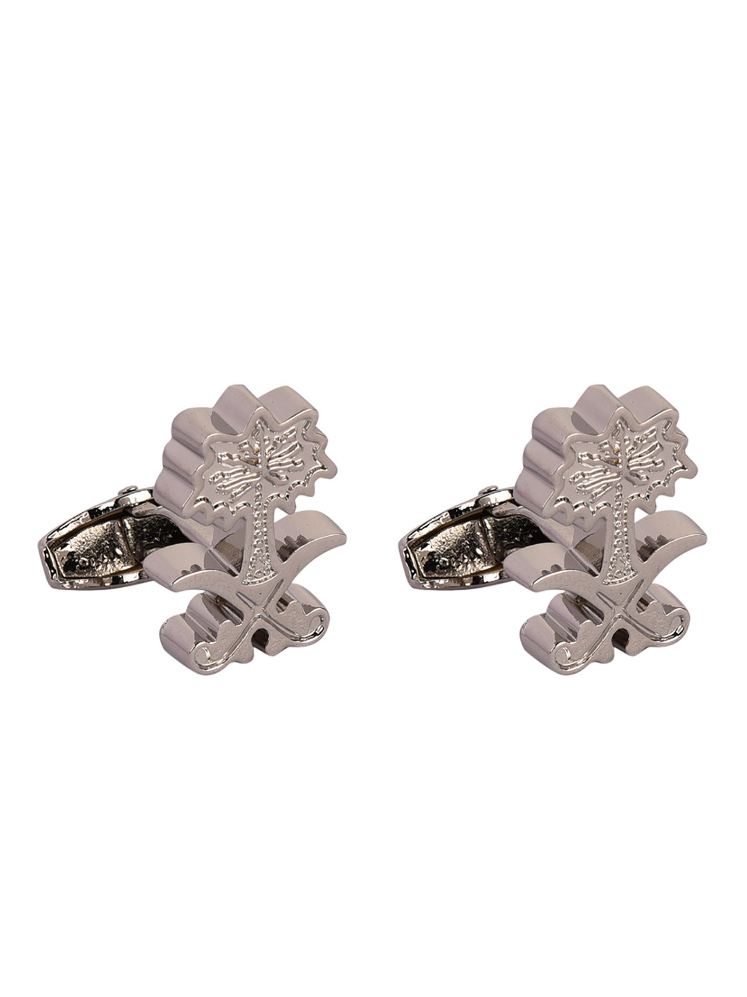 Buy JEWEL JUNCTION Silver Toned Quirky Cufflinks - Cufflinks for Men ...
