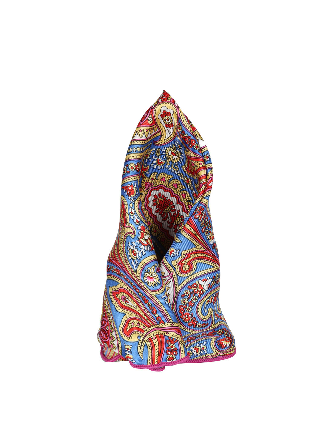 Buy Peter England Men Multicoloured Printed Round Pocket Square ...