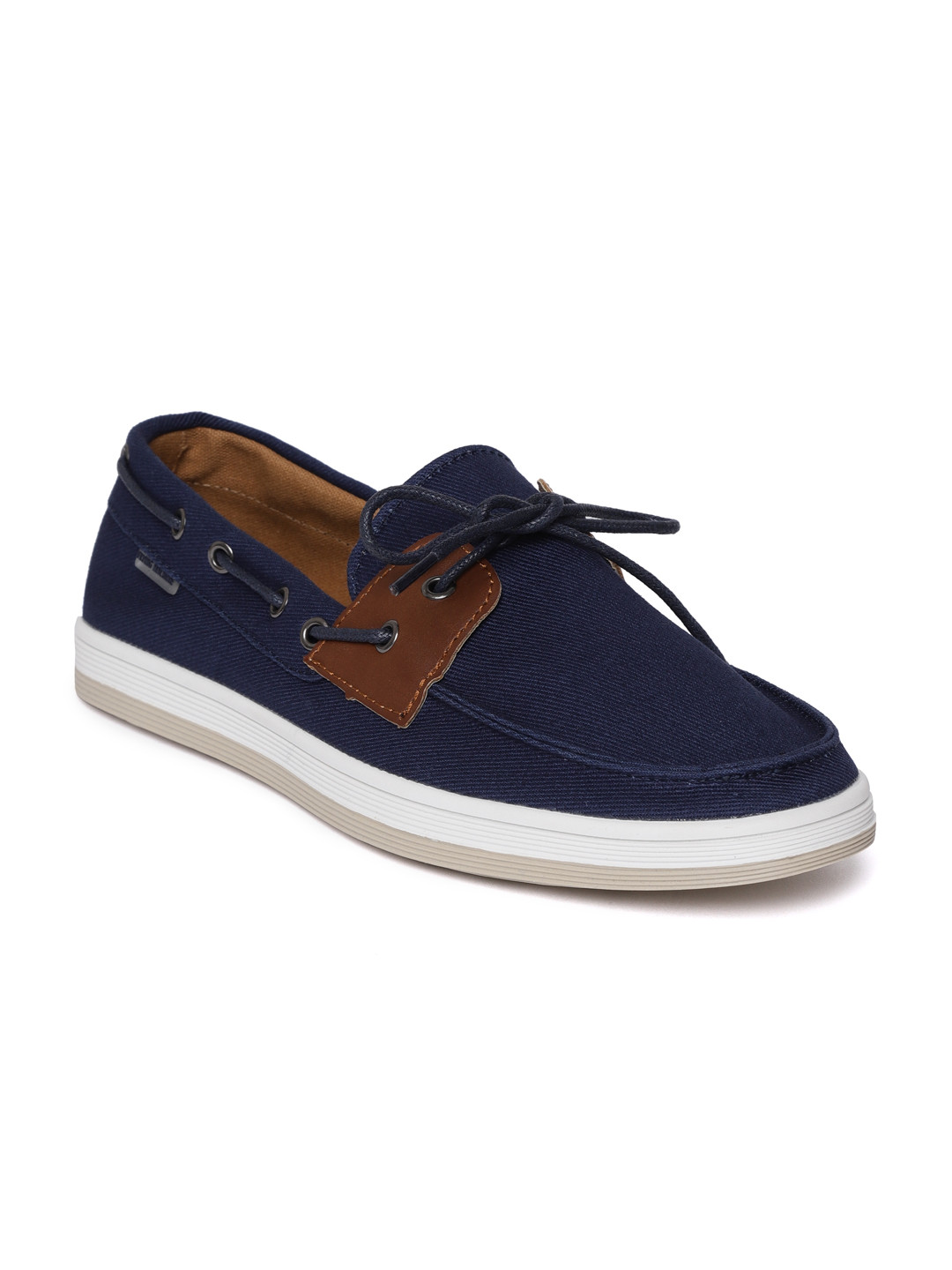 Buy Flying Machine Men Navy Blue Boat Shoes - Casual Shoes for Men ...