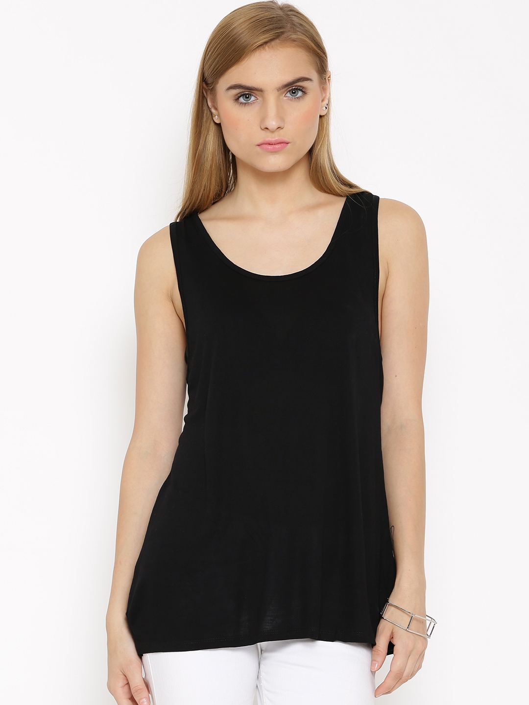 Buy People Women Black Lace Back Top Tops For Women 707235 Myntra