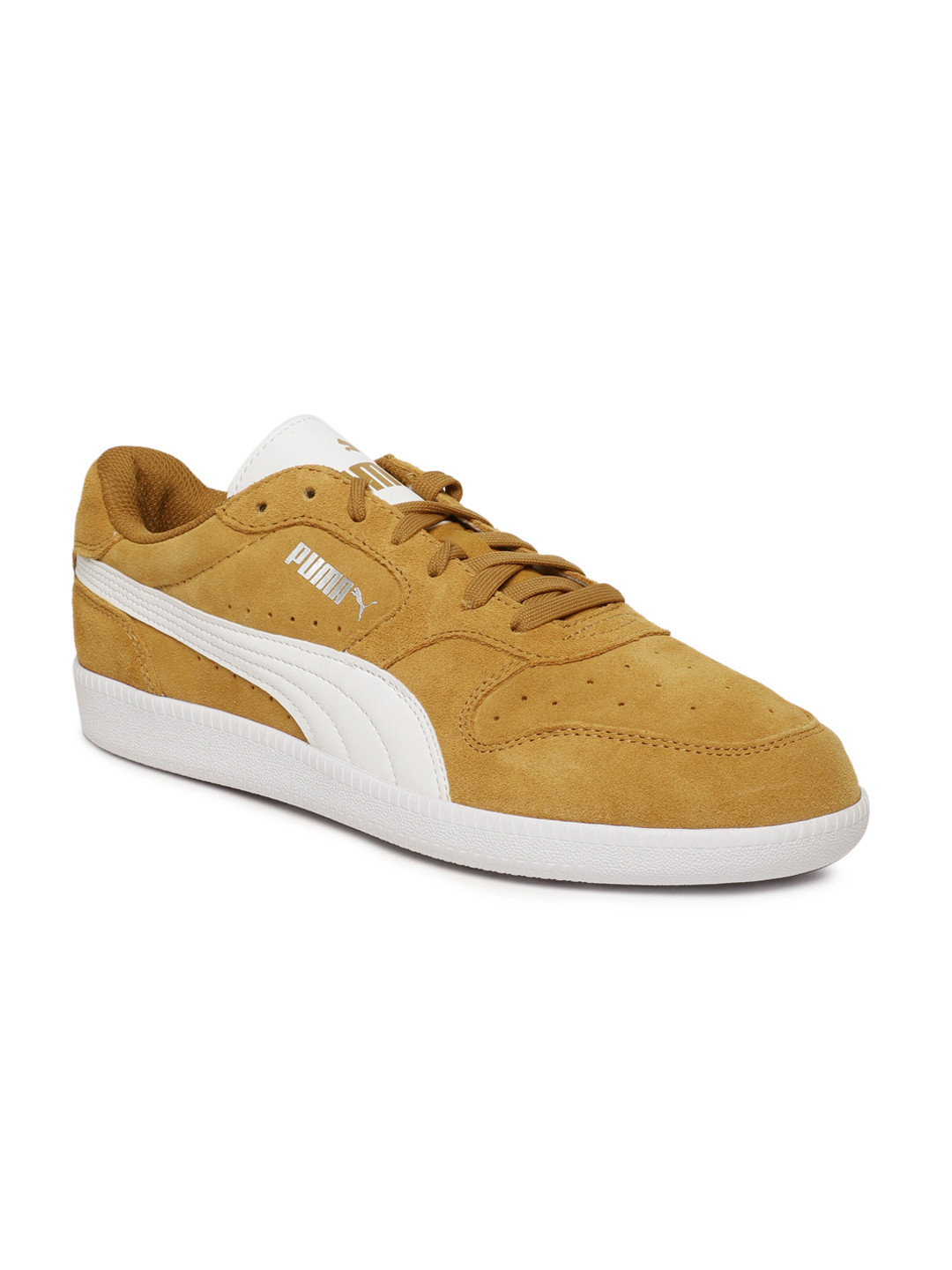 Buy Puma Men Mustard Brown Icra Trainer Suede Sneakers - Casual Shoes ...