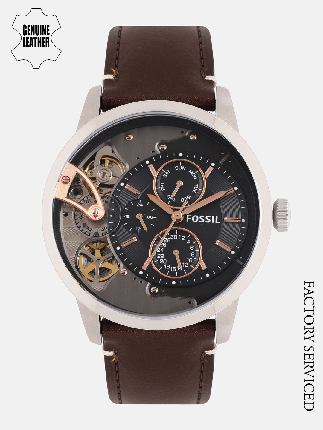 Buy Fossil Men Black Analogue Watch ME1163_Factory_Serviced - Watches ...
