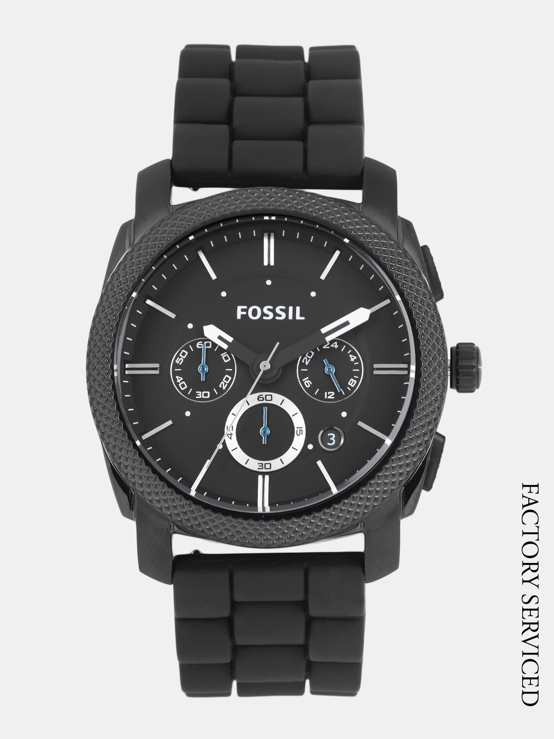 Buy Fossil Men Black Analogue Watch FS4487_Factory_Serviced - Watches ...