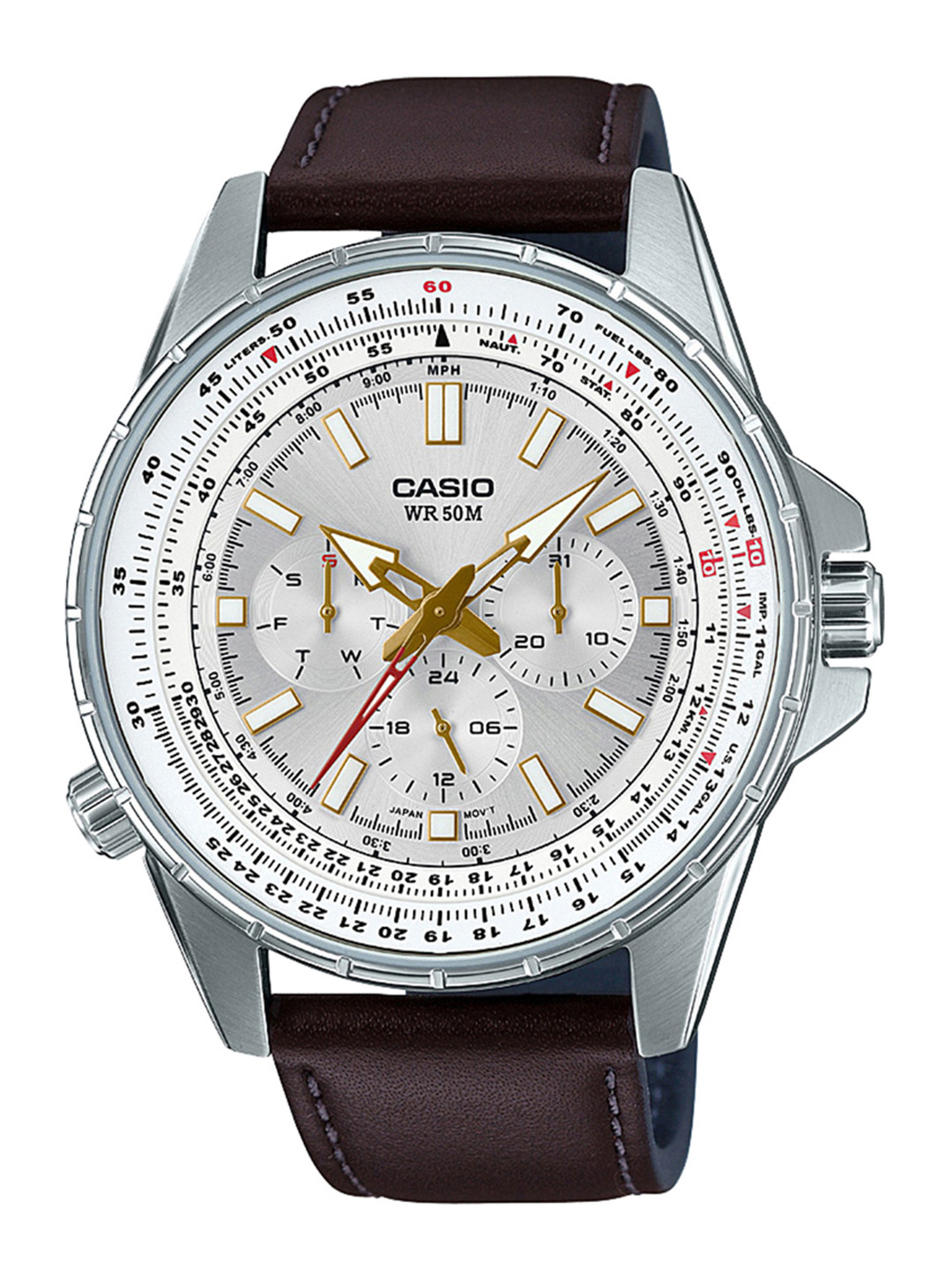 Buy CASIO Enticer Men Silver Multi Dial Watch MTP SW320L 7AVDF A1336 ...